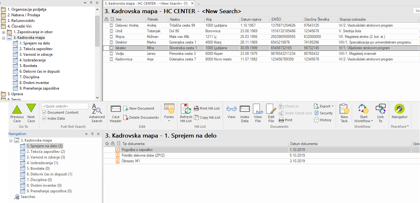 Kadrovska Mapa - Digitalizacija In 11 Primerov Delovnih Tokov